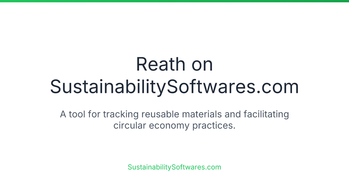 Reath - Sustainability Software